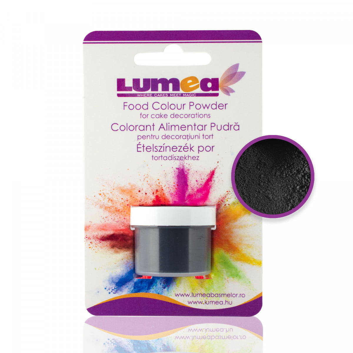 Black powder food colour, 2g - Lumea - Lumea Products